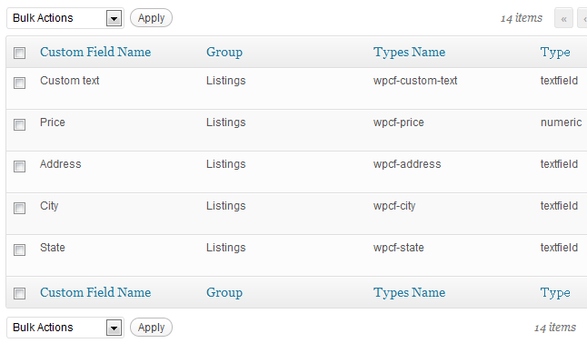 Types Plugin - WordPress Custom Post Types and Custom Fields
